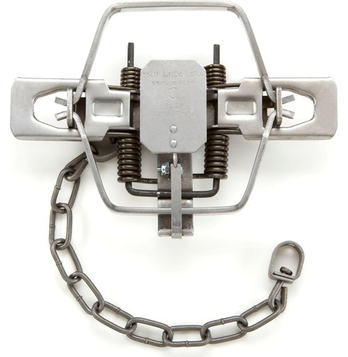 Duke #2 Square Jaw Trap - 4 Coil Closed Jaw – TrapShed Supply Co.
